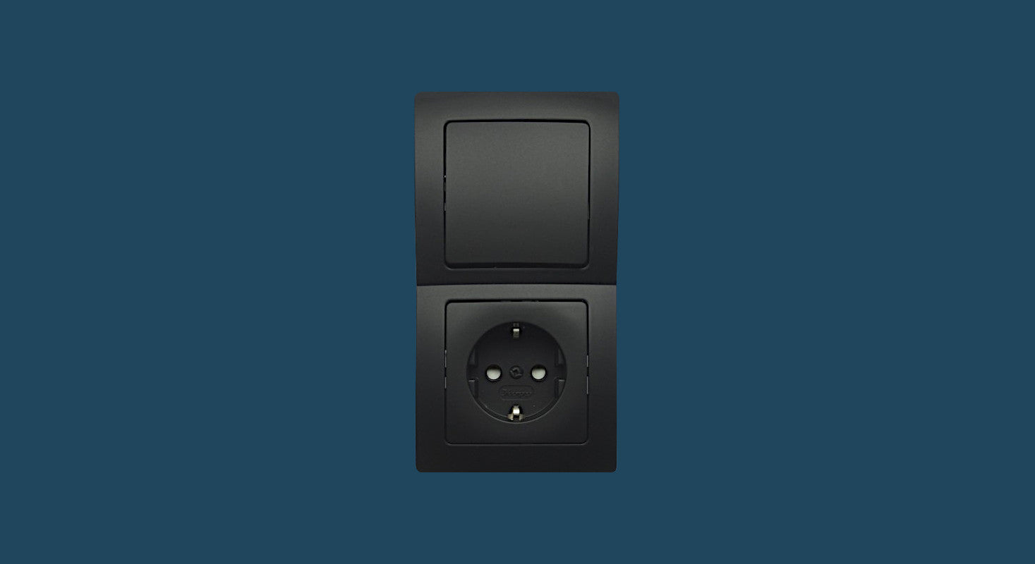 Kopp Paris HK05 mattschwarz Schalterserie - schalter.shop